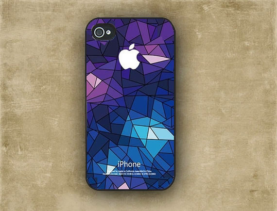 Iphone 5 Case, Iphone 4 Case - Geometric Apple Icon For Iphone Case on ...